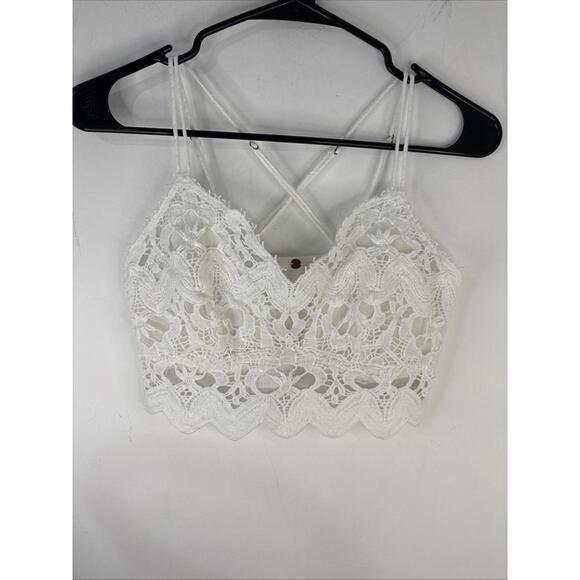 Free People | Intimates & Sleepwear | Free People White Floral Lace ...